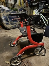 Drive Medical Rollator F-22 Eagle Series Folding Walker Lightweight Red ...