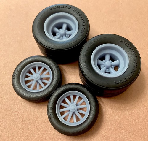1/24 Scale:17/15-inch “Torq Thrust and ET Gasser 12 spoke” Wheels W ...