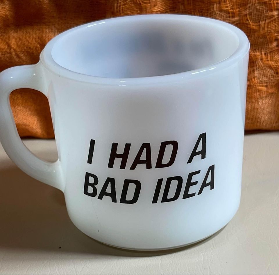 I'm A Spartan Bad Guy I Had a Bad Idea Novelty Anchor Hocking Milk ...