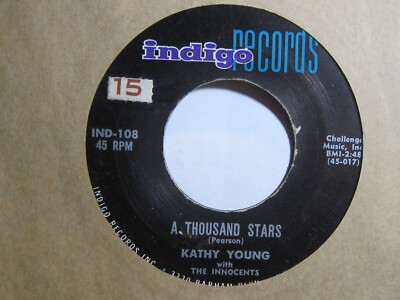 KATHY YOUNG with INNOCENTS * 45 * A Thousand Stars * 1950's * VGVG+ USA ORIGINAL | eBay