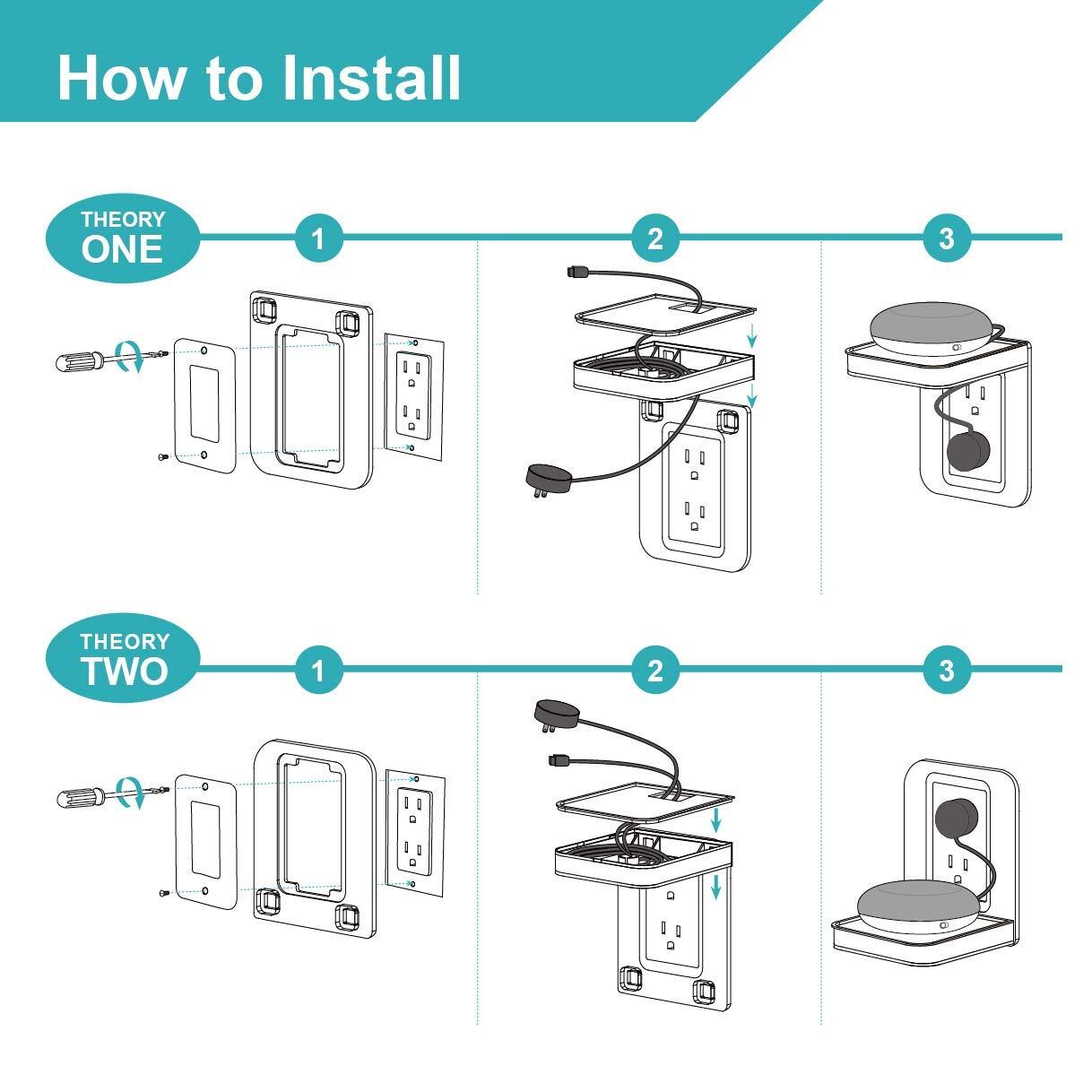 Outlet Shelf Outlet Shelf with Cord Storage Outlet Shelf Wall Holder ...