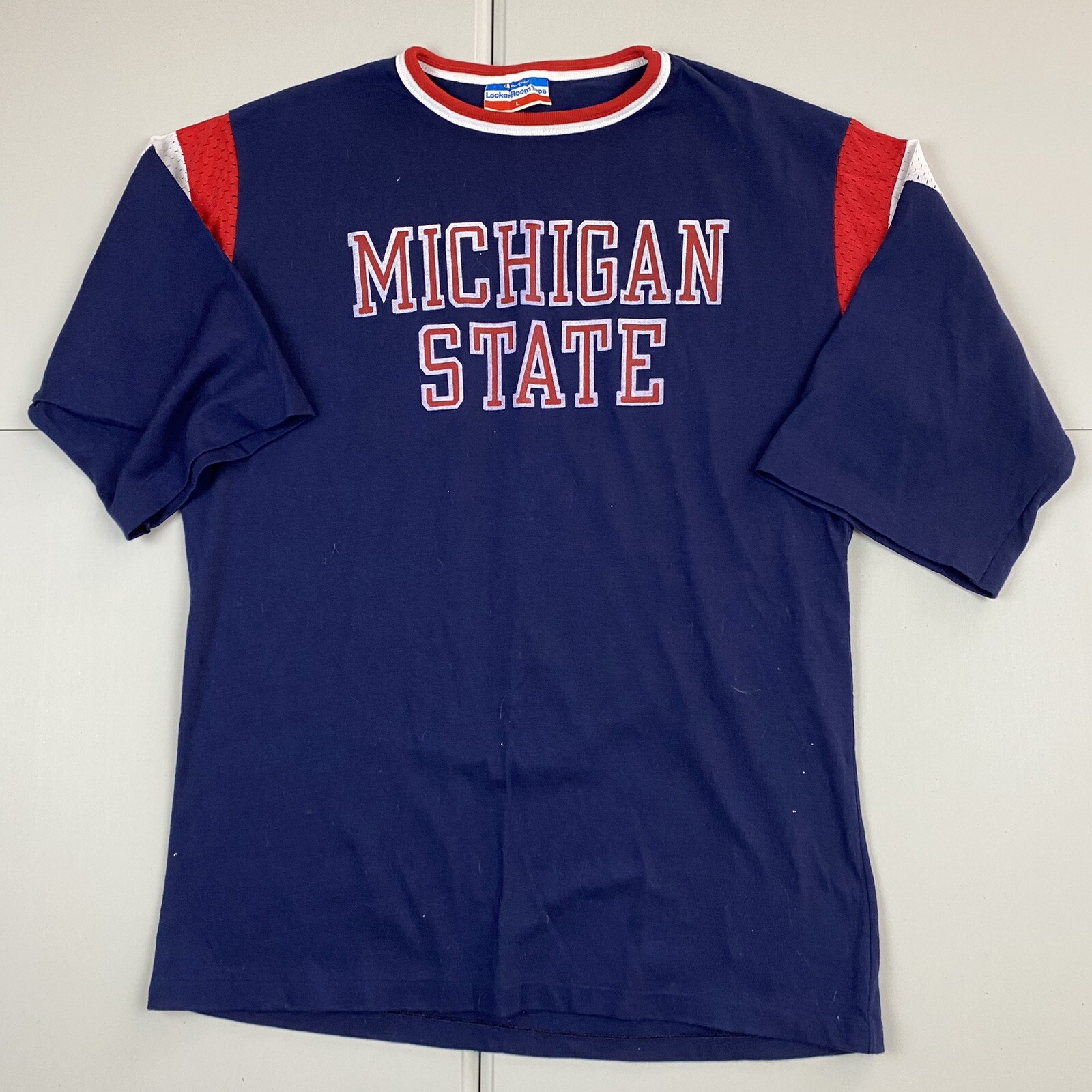 Vintage 80s Champion Michigan State locker room tops … - Gem