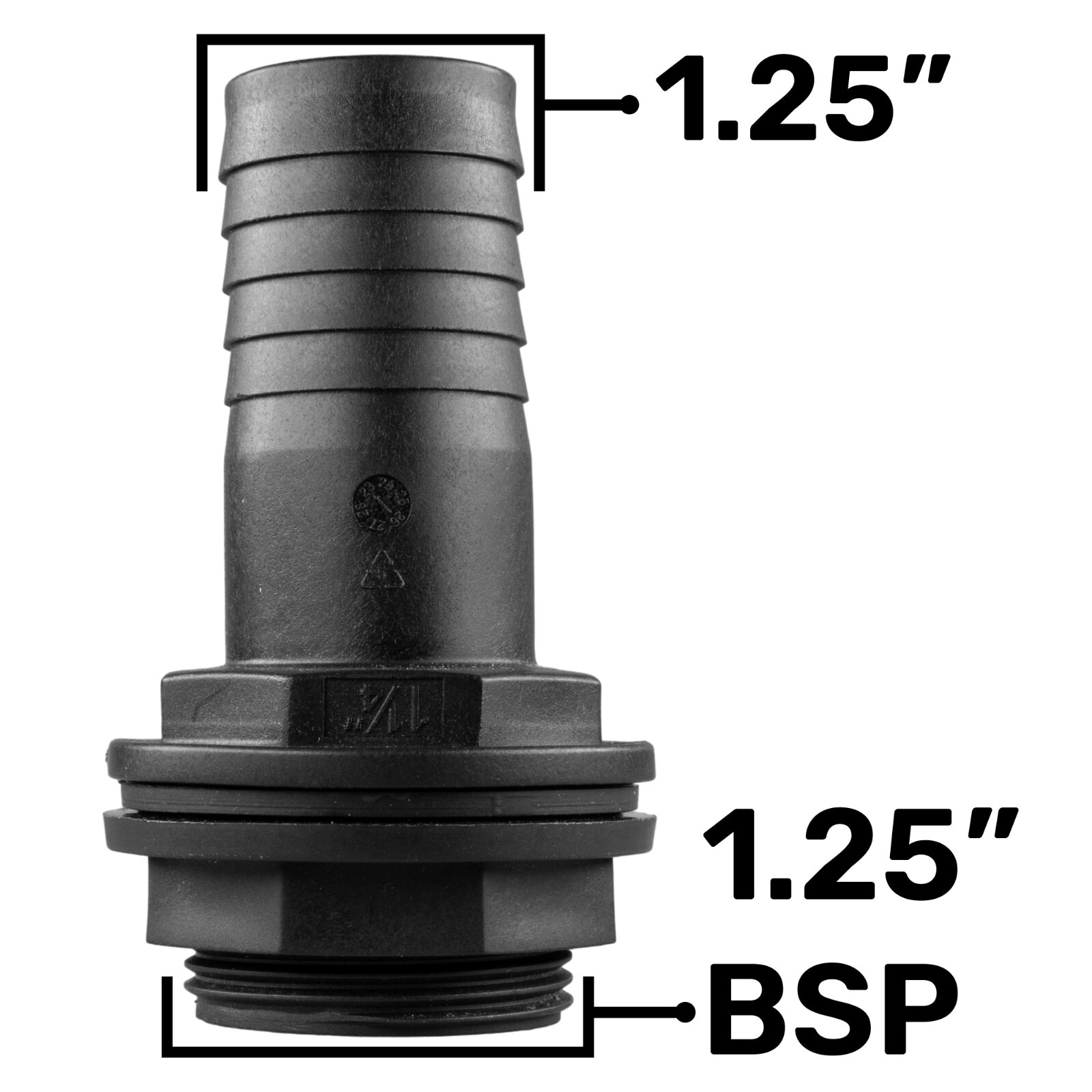 Water Butt Adaptor Rain Barrel Connector 1/2" - 2" Barb Replacement ...