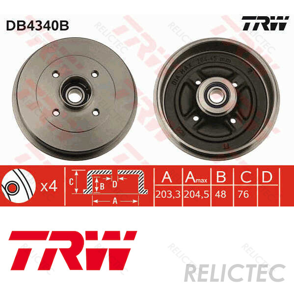 Rear Brake Drum for Nissan:MICRA III 3,NOTE 43206-AX650 | eBay