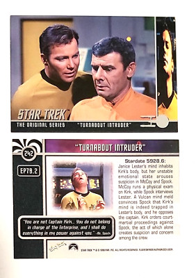 Star Trek: TOS Season 3 / Card #242 "Turnabout Intruder" / Skybox 1999 ...