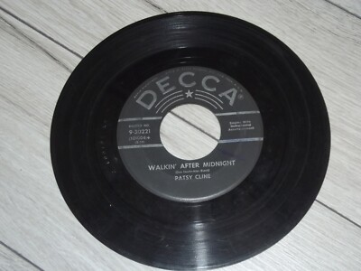 Patsy Cline Walkin' After Midnight / A Poor Man's Roses Vinyl 7'' 45 ...