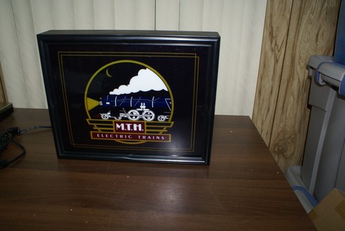 RARE MTH Dealer Advertising LIGHTED MOTION LIGHT SIGN IN BOX | eBay