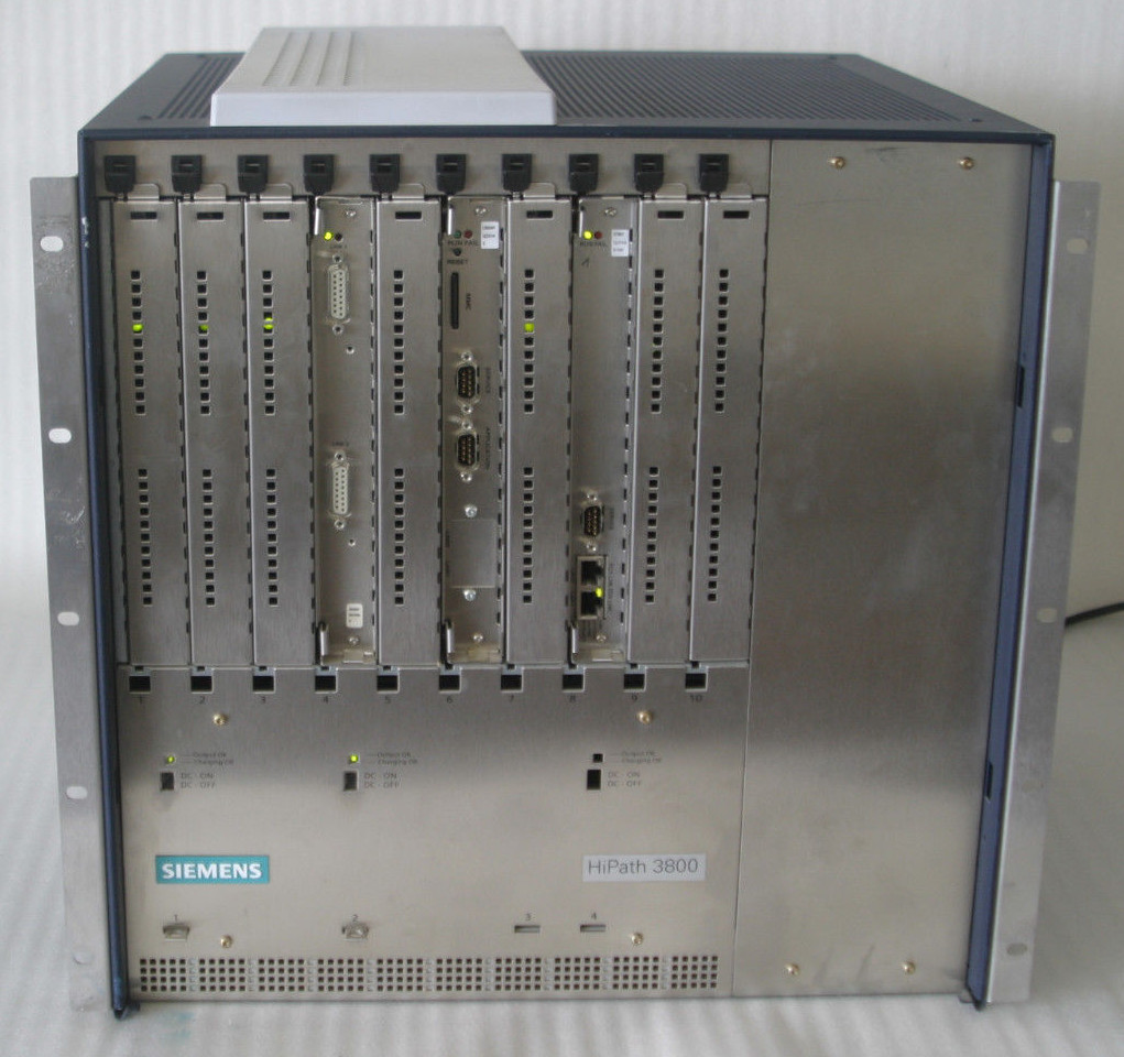 SIEMENS HiPath 3800 Telefonanlage / 3x SLM02-STMD3-STM12-CBSAP-SLMA ...