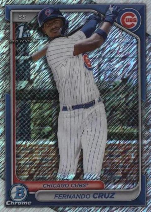 2024 Bowman Chrome - Prospects Fernando Cruz #BCP-197 Shimmer Refractor ...