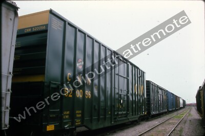 Original Slide Chicago & Northwestern CNW 520056 Boxcar 7-95 Proviso ...
