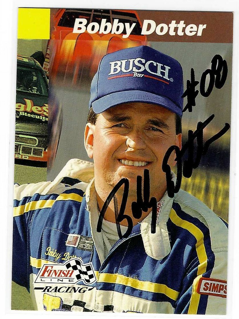 Bobby Dotter Signed 1993 Finish Line NASCAR Card #118 | eBay