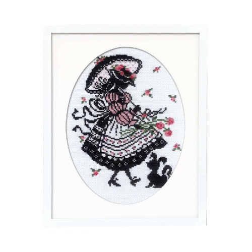 Kit point de croix Olympus "Robe avec manche bouffante", 29,5x23,4cm ...