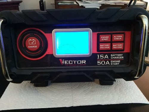 Vector 12V Battery Charger with 15 Amp and 50 Amp Engine Start model ...
