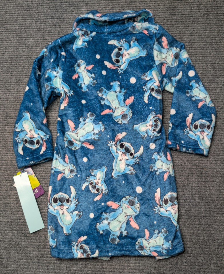 Disney Lilo & Stitch Child's Bathrobe Boy Girl Unisex Soft Size 4 Size ...