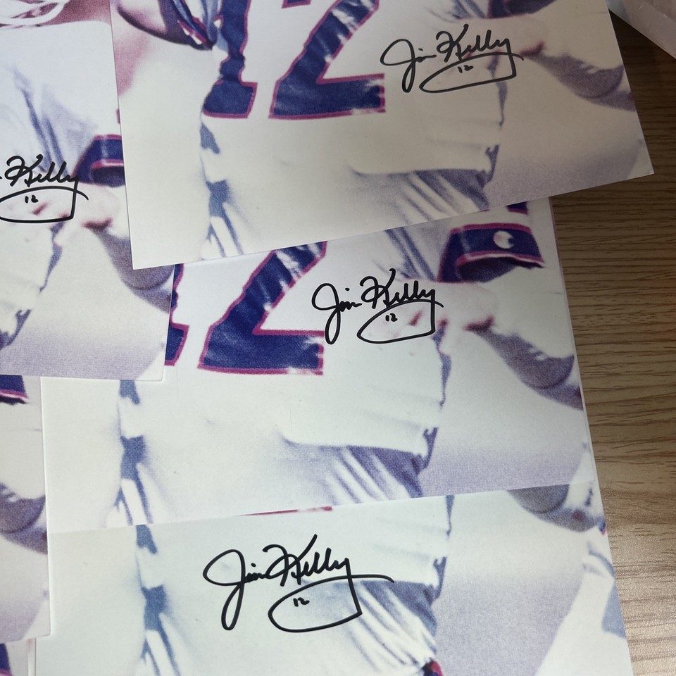 Jim Kelly Signed Autographed Buffalo Bills 8x10 Photo LOT OF (9) | eBay