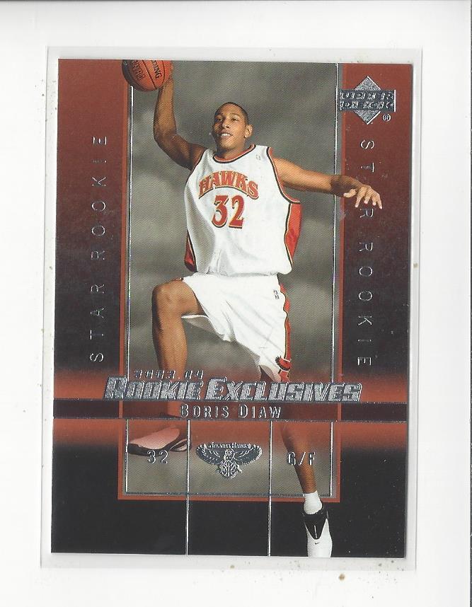 2003-04 Upper Deck Rookie Exclusives #17 Boris Diaw RC Rookie Hawks | eBay