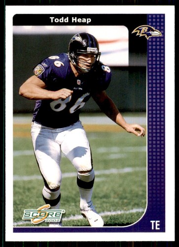 2002 Score Todd Heap Baltimore Ravens #20 NFL Football Sports Card | eBay