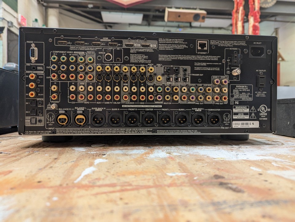 Integra DTC-9.8 Pre-Amp AV Controller Processor THX Dolby True HD DTS ...