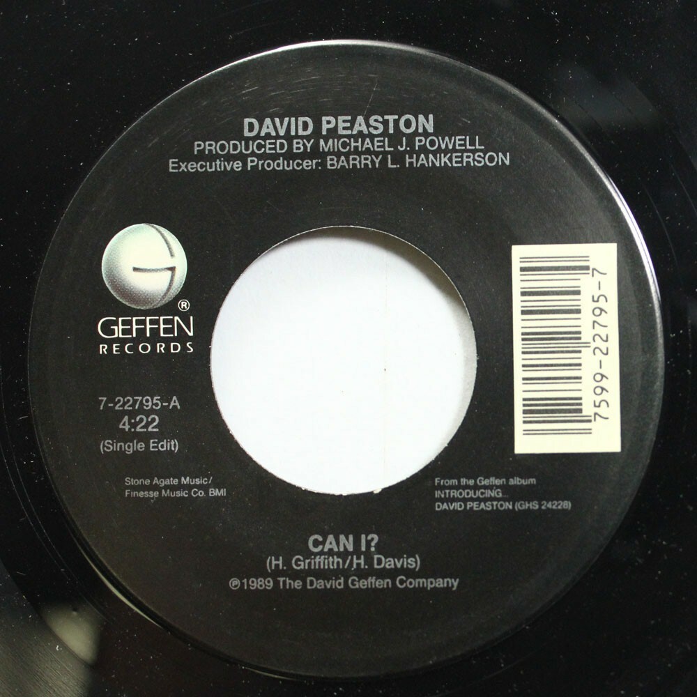 Soul 45 David Peaston - Can I? / Eyes Of Love On Geffen Records | eBay