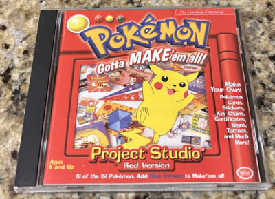 Pokémon: Project Studio - Red Version (PC, 1999) 772040786434| eBay