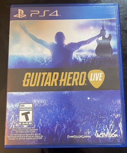 SONY PLAYSTATION 4 GUITAR HERO LIVE GAME WITH DONGLE | eBay