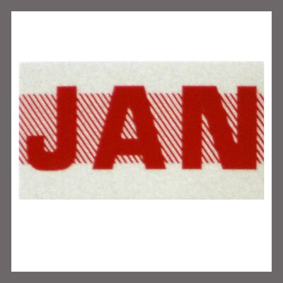 January Month California DMV License Plate Red Registration Sticker Tag ...