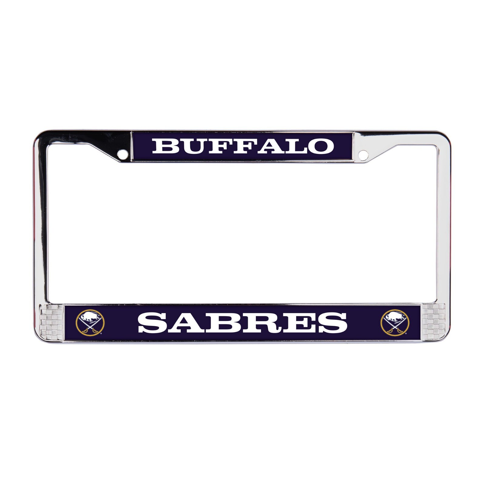 Buffalo Sabers NHL 3D Polyurethane Domed Chrome License Plate Frame Car ...