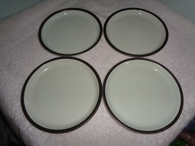 4 Denby Cream And Brown Summit Bread Plates England | eBay