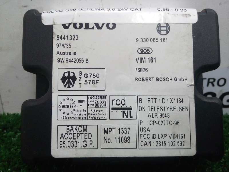 Volvo+850+V70+Control+Module+Alarm+Immobiliser+Bosch+9441323+9330065161 ...