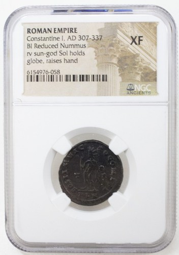 Rare Constantine I, The Great (Sol Invictus) Roman AE Coin - NGC XF (AD ...