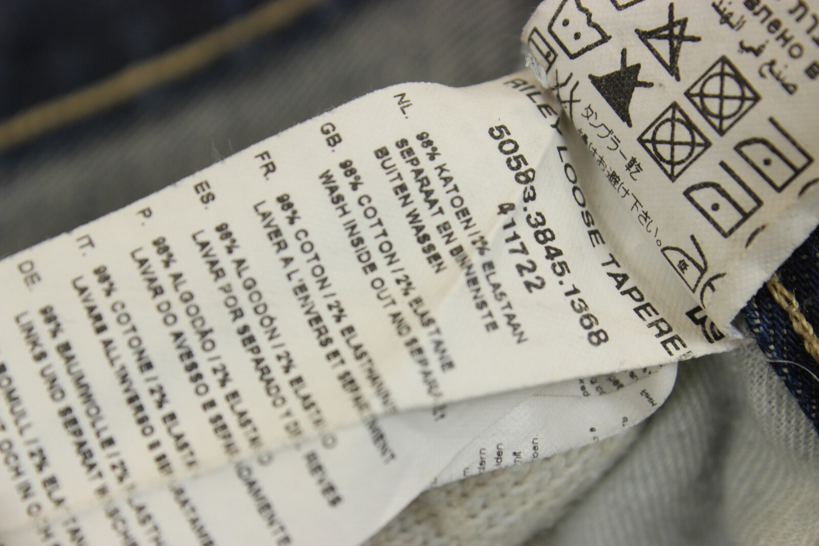 G-STAR RILEY LOOSE TAPERED Men Jeans Size W32 L28 Blue Twisted ...