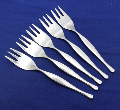 SET 4, 6" SALAD FORKS Original Nirosta, Germany PYRAMID logo MCM | eBay