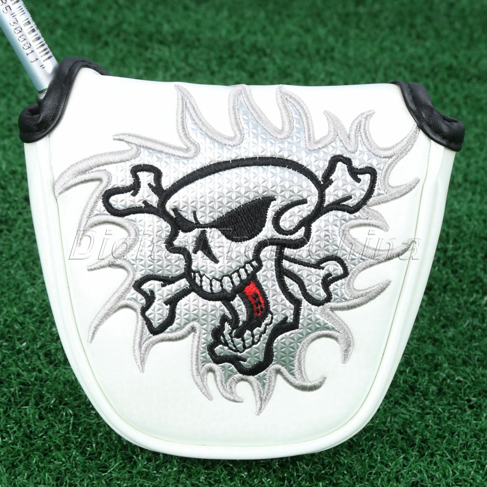 Golf Putter Cover Protector Magnetic Putter Headcover Skull Pattern ...