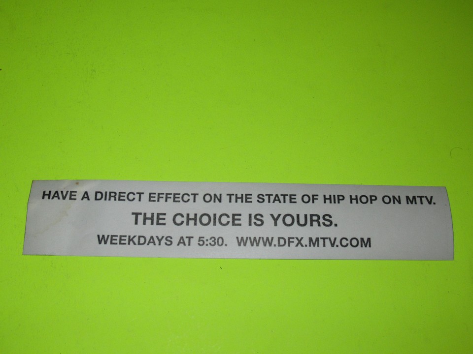 VINTAGE 2000 MTV DIRECT EFFECT STICKER | eBay