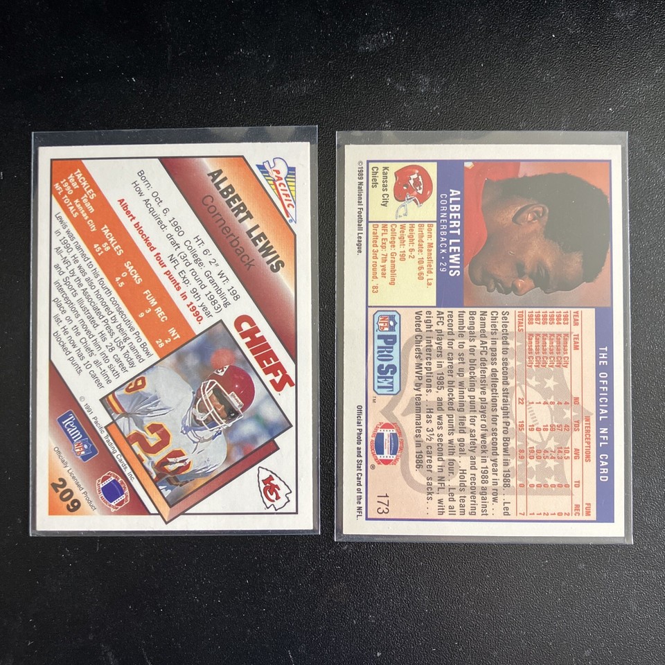 Albert Lewis Card Lot KC chiefs | eBay
