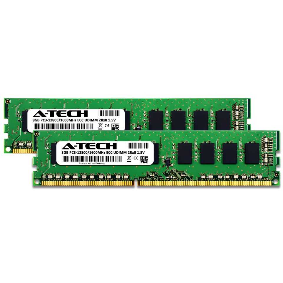 16GB 2x 8GB PC3-12800E ECC UDIMM Dell PowerEdge R210 T110 Memory RAM | eBay