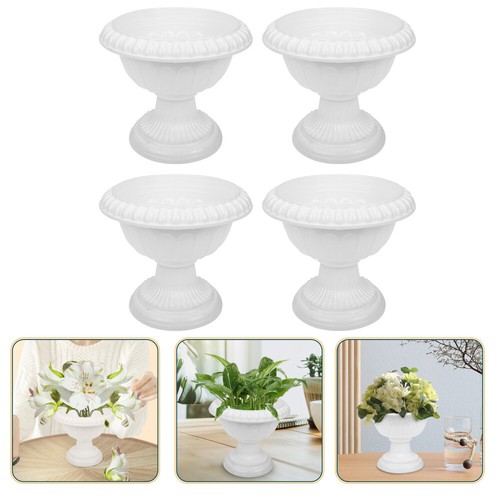 4 Pcs Capsules European Style Flower Pot Roman-style Pots Containers | eBay