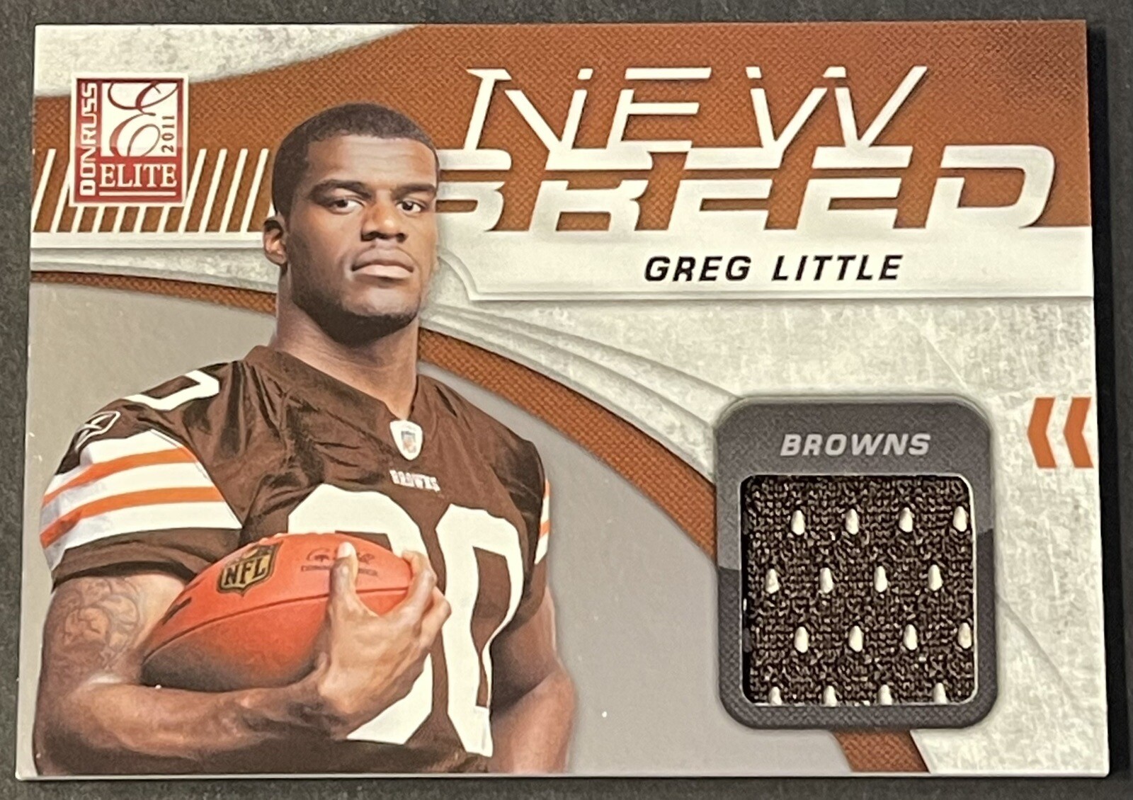 2011 Donruss Elite New Breed Jersey /299 Greg Little #13 Rookie RC | eBay