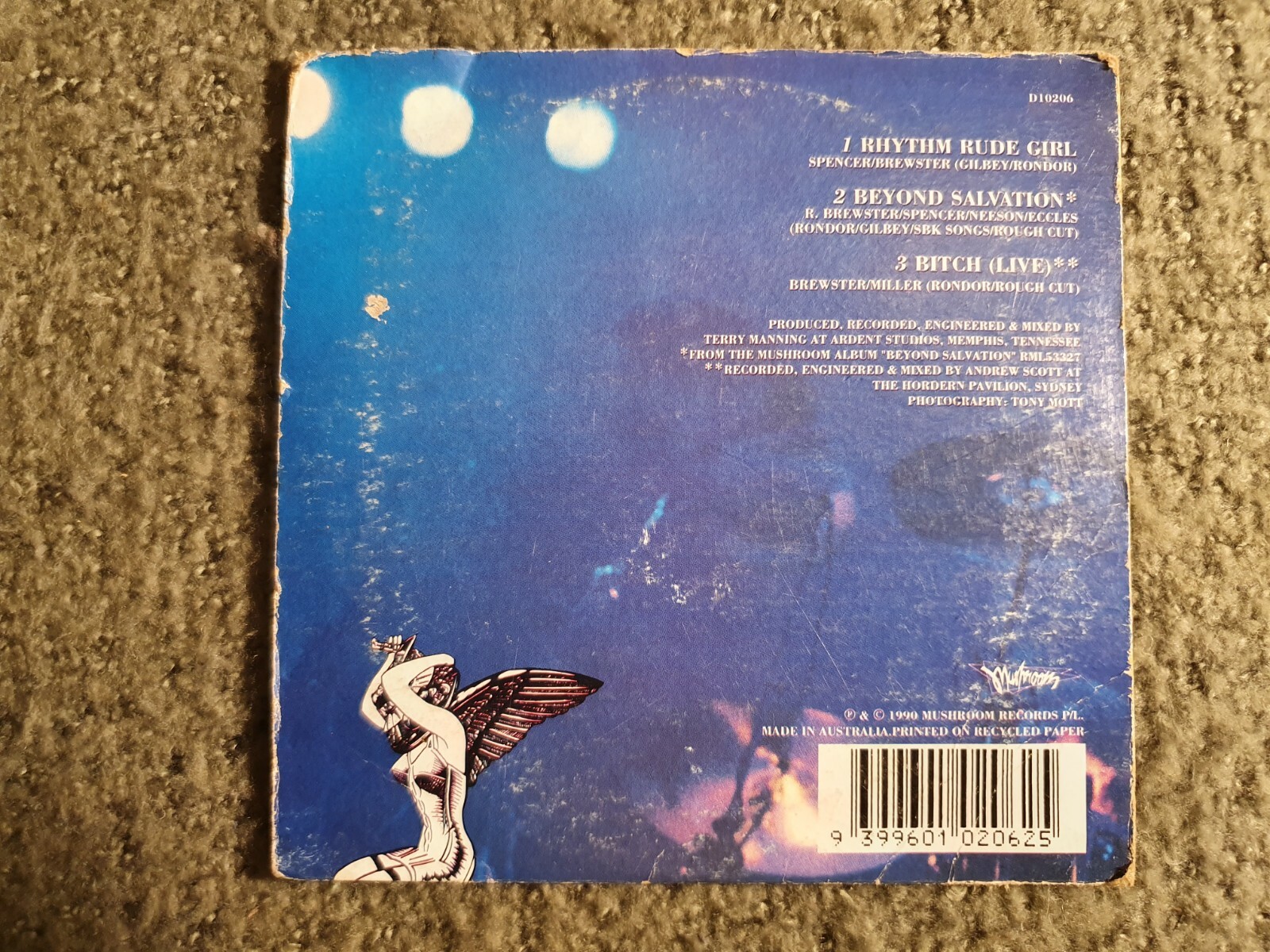 The Angels Rhythm Rude Girl CD Single, 1990 Australia Card Sleeve ...