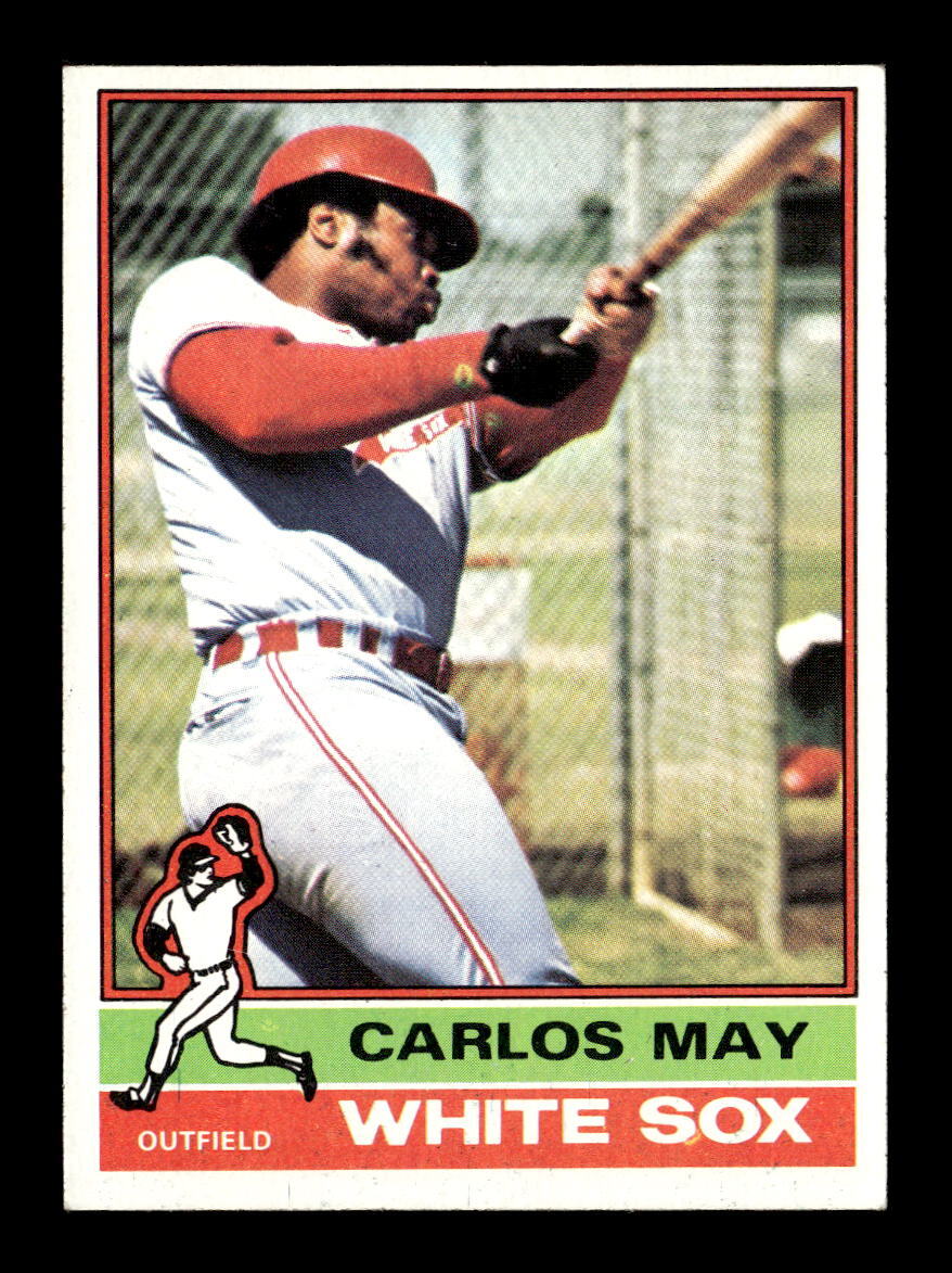 1976 Topps #110 Carlos May Chicago White Sox EX-MT Baseball Card *G684 ...