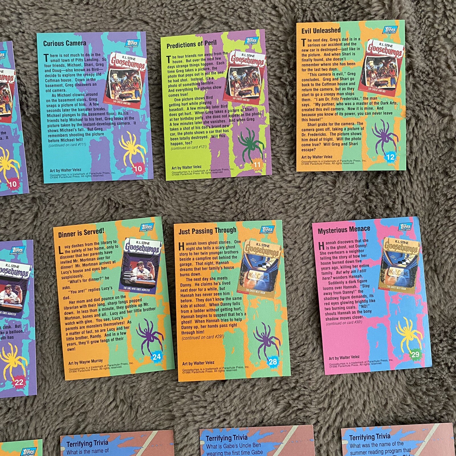 1996 Topps Goosebumps 20 Trading Card Lot Cards | eBay