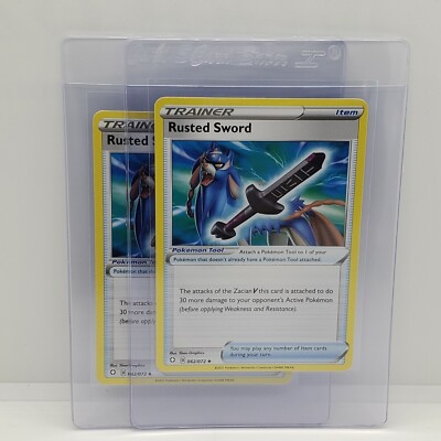 Rusted Sword 062/072 - Playset of 2 - Pokemon Shining Fates - Mint Pack ...