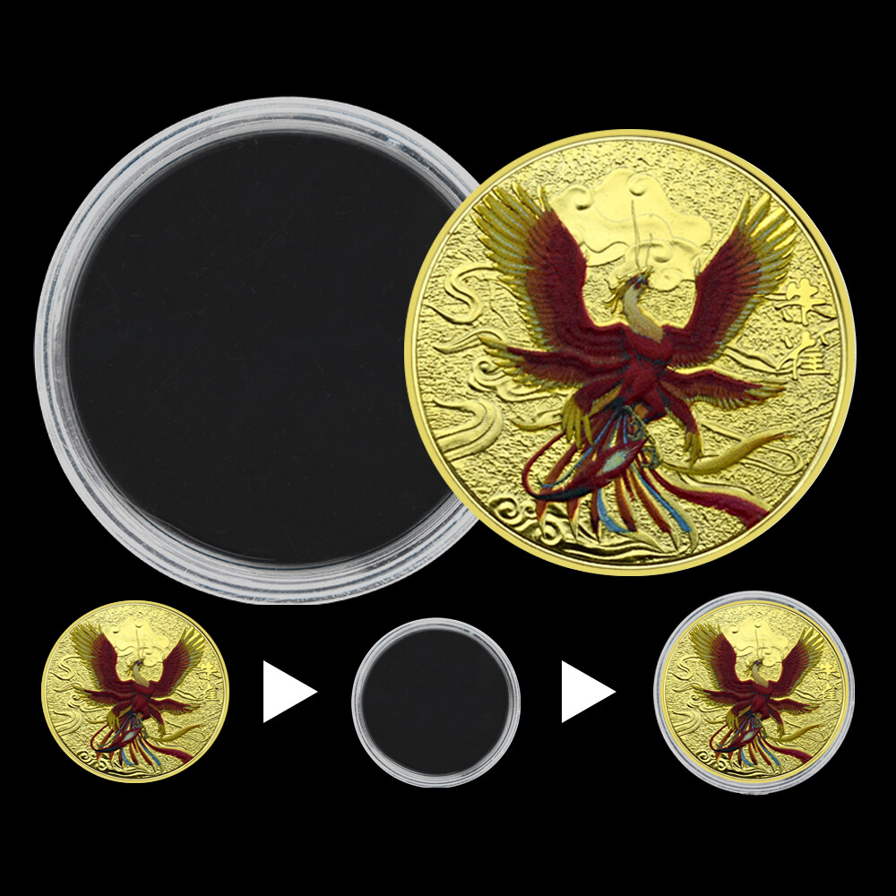 2pcs/set Vermilion Bird Coin The Four Sacred Beasts In Ancient China ...