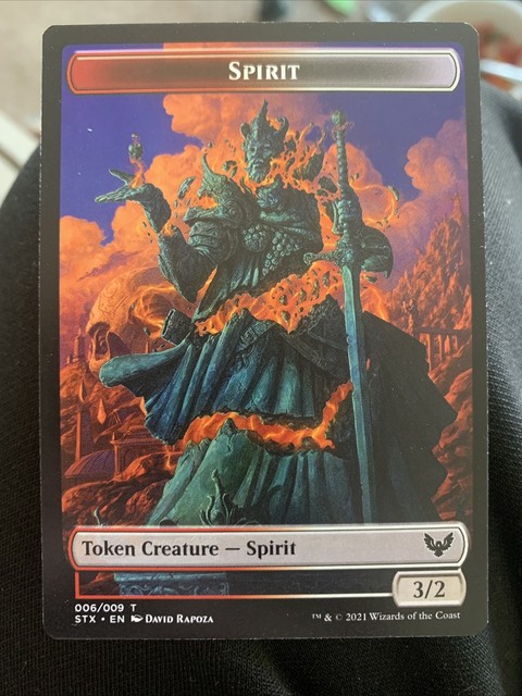 MTG Spirit Token Strixhaven: School of Mages 006/009 Regular Token for ...