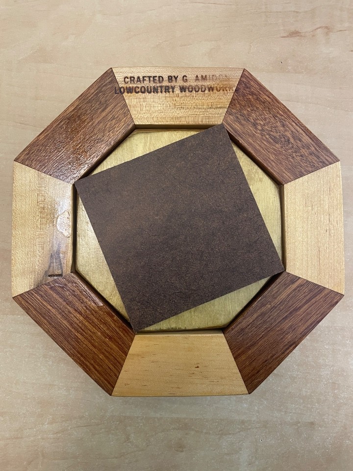 Rotatable Challenge Coin Holder - Maple & Mahogany | eBay