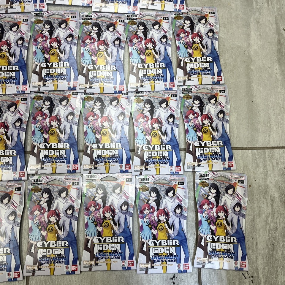 LOT Of 27 Digimon Cyber Eden Booster Packs Sealed | eBay