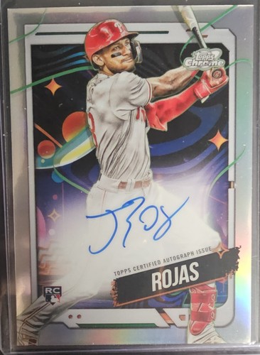 2024 Topps Chrome Cosmic Johan Rojas Refractor AUTO (CCA-JR) Rookie ...