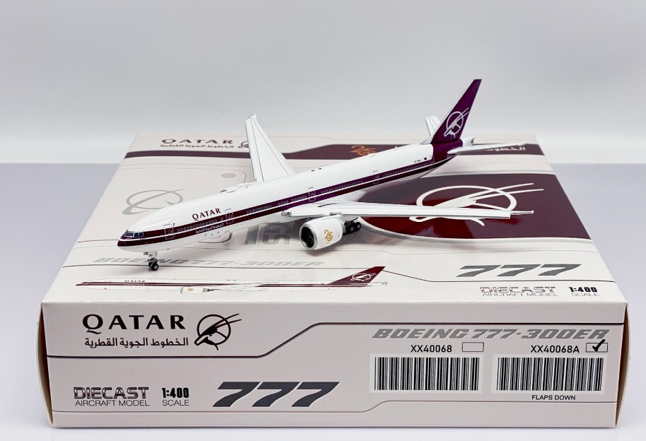 JC Wings Qatar Airways 777-3DZER 25th Anniversary Retro color فريحه A7 ...