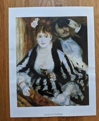 Renoir LA LOGE Poster Print 1874 Courtauld Gallery London Opera Man ...