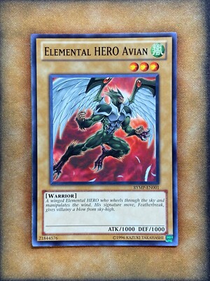 Yugioh Elemental HERO Avian RYMP-EN001 Common Alt Art NM | eBay